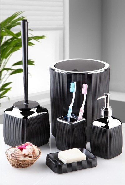 Vip Gross Okyanus Çizgili Banyo Takımı Vip Gross Okyanus Çizgili Banyo Takımı