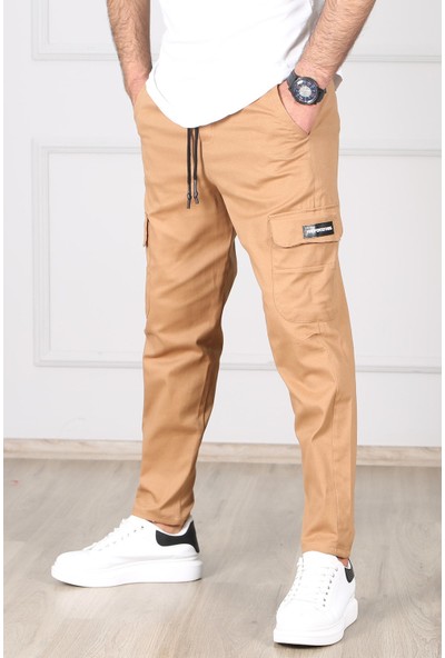 Madmext Kahverengi Kargo Cep Jogger Pantolon 4835