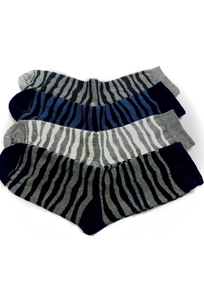 Black Arden Socks 4'lü Desenli Kadın Soket Çorap