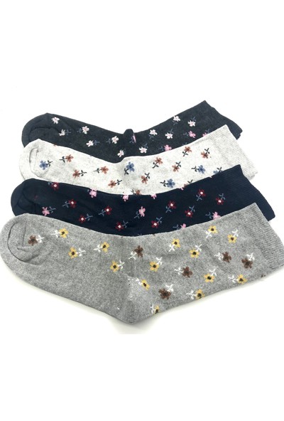 Black Arden Socks 4'lü Desenli Kadın Soket Çorap