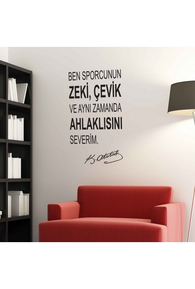 Artikel Ben Sporcunun Zeki Çevik ve Aynı Zamanda Ahlaklısını Severim Duvar Yazısı 100 x 57 cm Artikel Ben Sporcunun Zeki Çevik ve Aynı Zamanda Ahlaklısını Severim Duvar Yazısı 100 x 57 cm