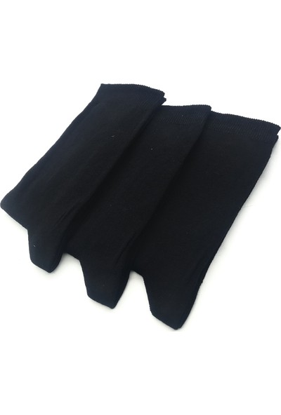 Black Arden Socks 3'lü Düz Siyah Erkek Penye Çorap Black Arden Socks 3'lü Düz Siyah Erkek Penye Çorap