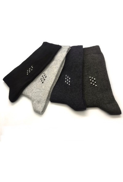 Black Arden Socks 4'lü Desenli Erkek Penye Çorap