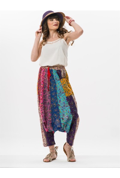 Eliş Şile Bezi Peçvörk Vual Şalvar / Patchwork Shalwar