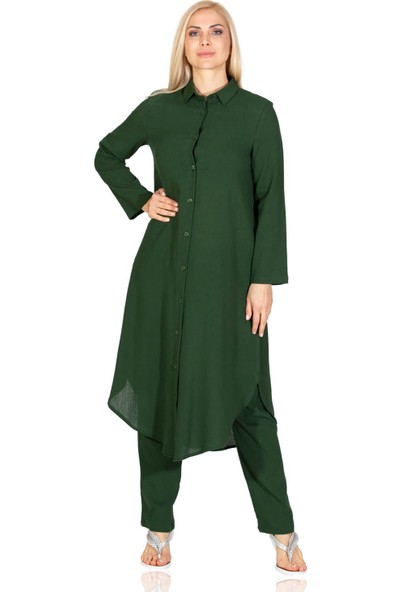 Eliş Şile Bezi Edanur Ikili Takım Yeşil