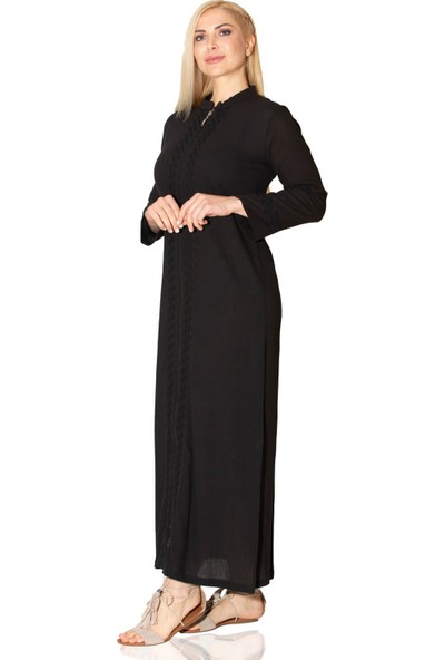 Eliş Şile Bezi Cemre Ferace Siyah