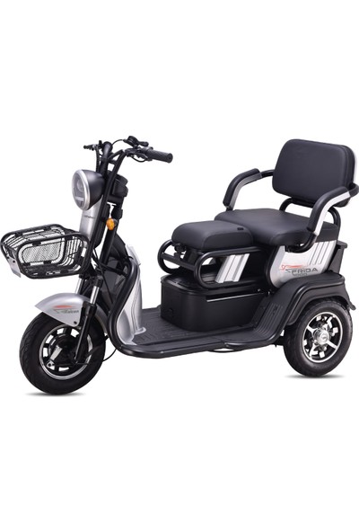 Falcon Frida 7000 3 Tekerli Elektrikli Motosiklet Gri