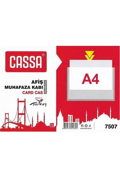 Cassa A4 Afiş Muhafaza Kabı Cassa A4 Afiş Muhafaza Kabı