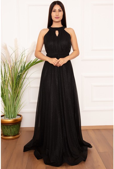 Kalopya Kadın Nev Simli C Yaka Uzun Elbise 13320 Kalopya Kadın Nev Simli C Yaka Uzun Elbise 13320