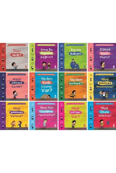 Yaman ve Onun Bitmek Bilmeyen Soruları Çocuklar Için Felsefe 12 Kitap Set - Ölüm Nedir - Benim Babam - Nasıl Dünyaya Geldik - Niye Kötüler Var - Niye Birbirimize Benzemiyoruz Yaman ve Onun Bitmek Bilmeyen Soruları Çocuklar Için Felsefe 12 Kitap Set - Ölüm Nedir - Benim Babam - Nasıl Dünyaya Geldik - Niye Kötüler Var - Niye Birbirimize Benzemiyoruz