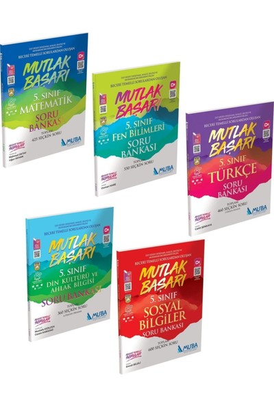 Muba Yayınları Mutlak Başarı 5. Sınıf Tüm Dersler Soru Bankası Seti Muba Yayınları Mutlak Başarı 5. Sınıf Tüm Dersler Soru Bankası Seti