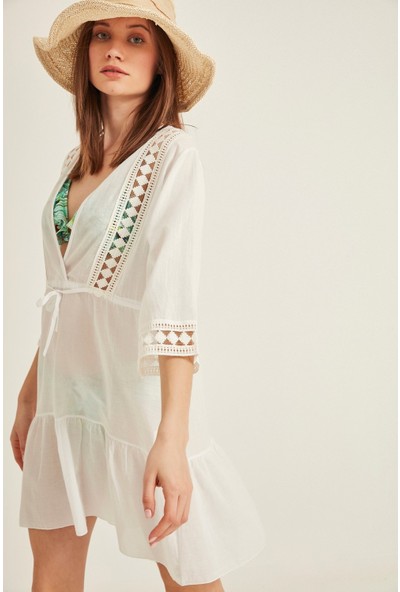 C&city Kadın Pareo Plaj Elbisesi 2011 Beyaz C&city Kadın Pareo Plaj Elbisesi 2011 Beyaz