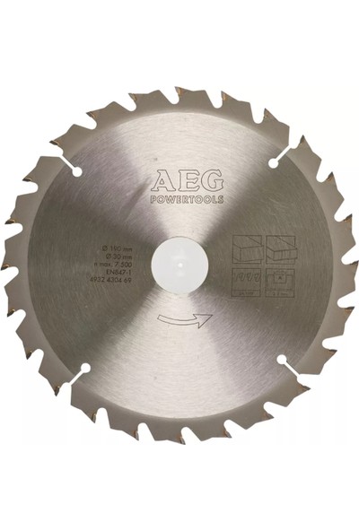 Aeg Sunta Kesme Testeresi 190X30MM 24 Diş 4932430469 Aeg Sunta Kesme Testeresi 190X30MM 24 Diş 4932430469