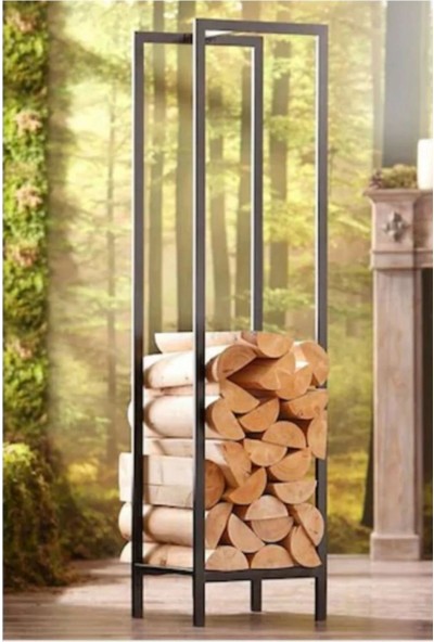 Zerka Metal Şömine Odunluk Zerka Metal Şömine Odunluk