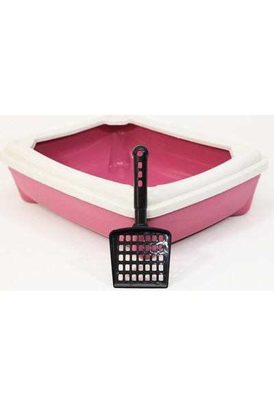 Pet Style Kitty Açık Tuvalet Kabı Pembe 49X37.5X13.5H cm Pet Style Kitty Açık Tuvalet Kabı Pembe 49X37.5X13.5H cm