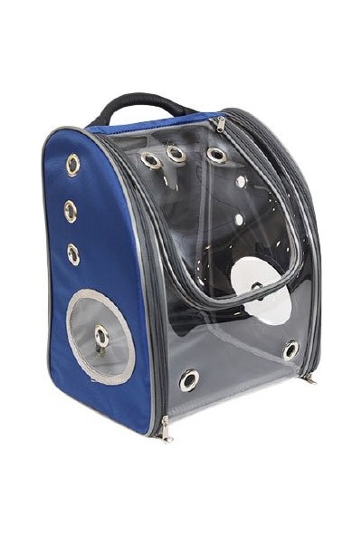 Bacco Milano Kedi ve Köpek Sırt Taşıma Çantası Mavi