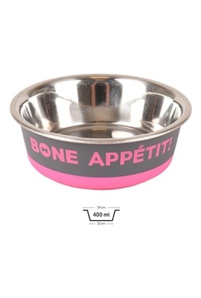 Flamingo Appetit Köpek Mama Kabı Fuşya 400 ml Flamingo Appetit Köpek Mama Kabı Fuşya 400 ml