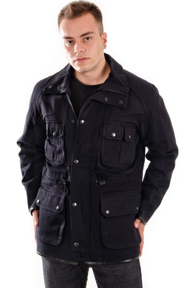 Western Classics Kapitone Charcoal Çok Cepli Erkek Parka Western Classics Kapitone Charcoal Çok Cepli Erkek Parka