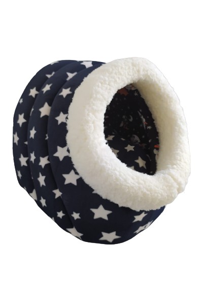 Lion Pet Özel Kapalı Mavi Yıldızlı Kedi ve Köpek Yatağı Lion Pet Özel Kapalı Mavi Yıldızlı Kedi ve Köpek Yatağı