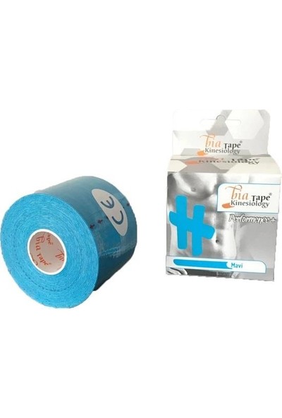 Bia Tape Kinesio 5CMX5M Mavi Ağrı Sporcu Bandı Bia Tape Kinesio 5CMX5M Mavi Ağrı Sporcu Bandı