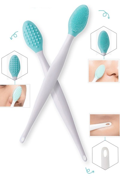 Ocean T Bölgesi Burun Siyah Nokta Cilt ve Yüz Temizleyici Peeling Fırça Çilek Fırça