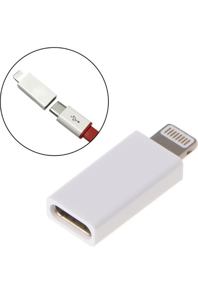 Protech Micro USB iPhone Çevirici 5s 6 6s Dönüştürücü Adaptör Protech Micro USB iPhone Çevirici 5s 6 6s Dönüştürücü Adaptör