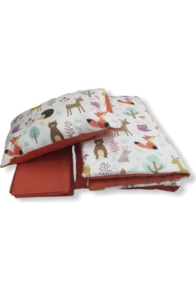 Bebek Özel Bebek/çocuk Yastık Çarşaf Yorgan Seti Doğa Desenli 60 x 120 cm Bebek Özel Bebek/çocuk Yastık Çarşaf Yorgan Seti Doğa Desenli 60 x 120 cm