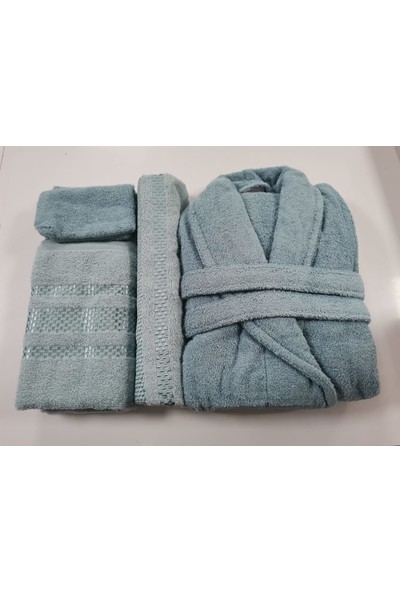 Evıta Home Collectıon %100 Pamuk 4'lü Bornoz Seti Evıta Home Collectıon %100 Pamuk 4'lü Bornoz Seti