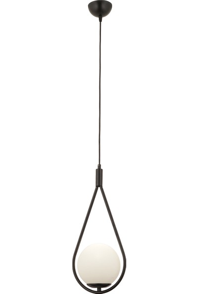 MİRZA TEKLİ SİYAH SARKIT MODERN AVİZE