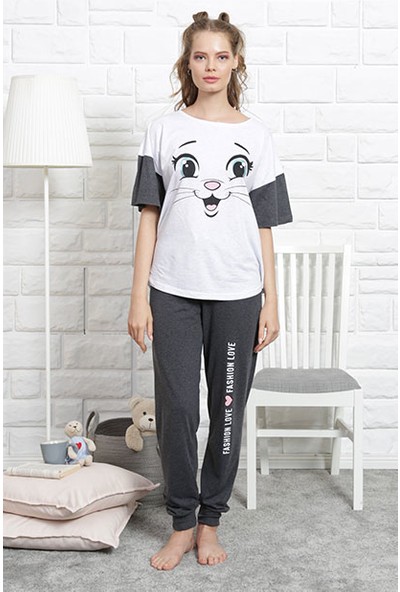 Aytuğ Kadın Kısa Kol Pijama TAKIMI-0060010000