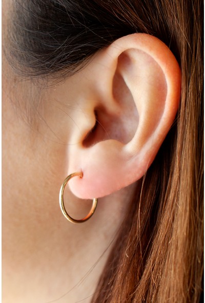 Cenova Kuyumculuk 14 Ayar Altın Klasik Halka Küpe Cenova Kuyumculuk 14 Ayar Altın Klasik Halka Küpe