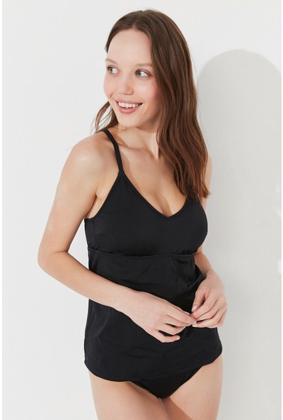 Penti Siyah Basic Tankini Bikini Üstü Penti Siyah Basic Tankini Bikini Üstü