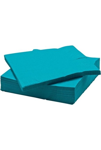 Area Online Fantastisk Kare Katlama 40 X 40 Cm 3 Katlı Peçete, 50'li Turkuaz Area Online Fantastisk Kare Katlama 40 X 40 Cm 3 Katlı Peçete, 50'li Turkuaz