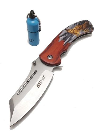 Alsepeteavm 22 cm Mtech Ahşap Kabzeli Kurt Çakı Çelik Fıçı Çakmaklı Alsepeteavm 22 cm Mtech Ahşap Kabzeli Kurt Çakı Çelik Fıçı Çakmaklı