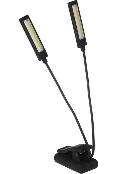 Ecuy Mandallı Çift Başlıklı Smd LED USB - Pillii Kademeli Işık Kıskaçlı Kitap Okuma ve Masa Lambası Pc Lambası Ecuy Mandallı Çift Başlıklı Smd LED USB - Pillii Kademeli Işık Kıskaçlı Kitap Okuma ve Masa Lambası Pc Lambası