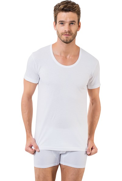 Öztaş Underwear 3'lü Erkek Açık Yaka