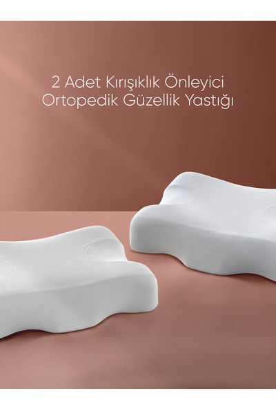 Beauty Pillow - 2 Adet Kırışıklık Önleyici Güzellik Yastığı Beauty Pillow - 2 Adet Kırışıklık Önleyici Güzellik Yastığı