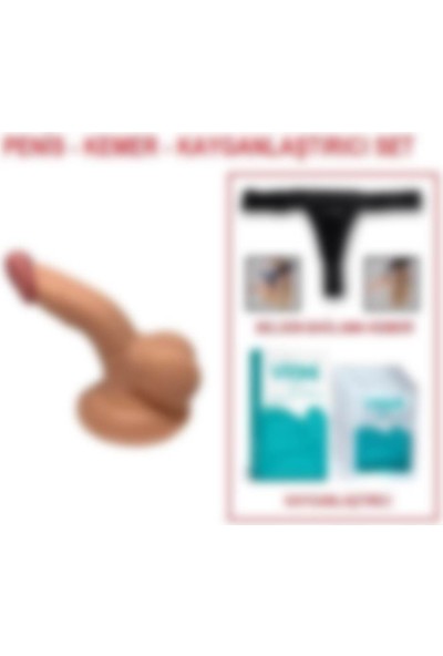 Lilitu Shop 13 cm Belden Bağlamalı Realistik Anal Vajinal Dildo Penis Set Lilitu Shop 13 cm Belden Bağlamalı Realistik Anal Vajinal Dildo Penis Set