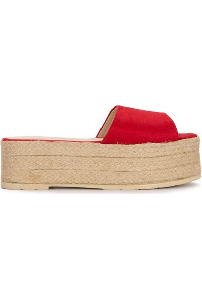 Sole Sisters Elenora Platform Terlik - Kırmızı Sole Sisters Elenora Platform Terlik - Kırmızı