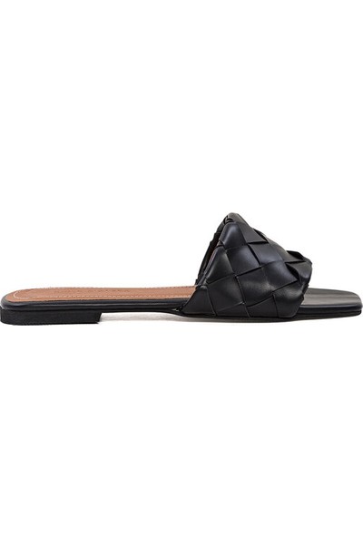 Sole Sisters Anna Düz Terlik - Siyah