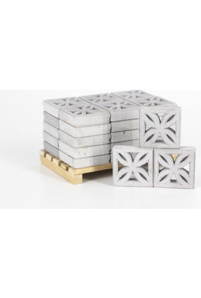 Ümraniye Hobi Sanat Ümraniye Hobi Göz Desenli Tuğla Gri 1/10 16'lı Set + Harç Ümraniye Hobi Sanat Ümraniye Hobi Göz Desenli Tuğla Gri 1/10 16'lı Set + Harç