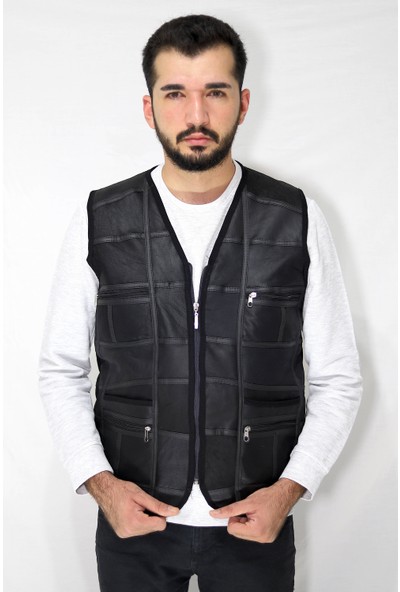 Jack Paul Içi Kürklü Deri Yelek Jack Paul Içi Kürklü Deri Yelek