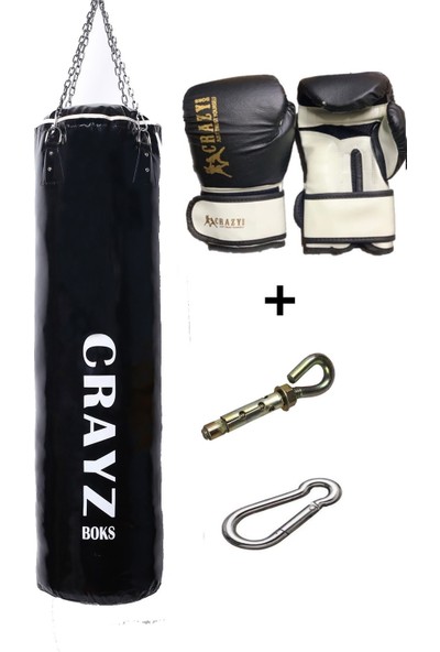 Crazy Büyük Boy Dolu Boks Kum Torbası 120cm x 35cm + Boks Eldiven Seti + Askı Aparatı Crazy Büyük Boy Dolu Boks Kum Torbası 120cm x 35cm + Boks Eldiven Seti + Askı Aparatı