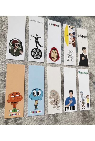 Paytak Moda PYTKKAYR00113 Dizi Film Kişi Desenli Kitap Ayraç Seti 10'lu Paytak Moda PYTKKAYR00113 Dizi Film Kişi Desenli Kitap Ayraç Seti 10'lu