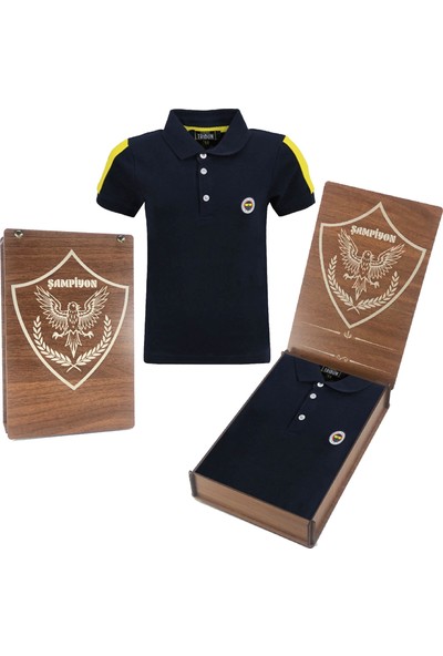 Fenerbahçe Lisanslı Polo Yaka Çocuk T-Shirt Ahşap Kutulu Fenerbahçe Lisanslı Polo Yaka Çocuk T-Shirt Ahşap Kutulu