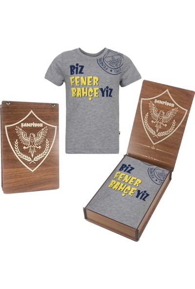 Fenerbahçe Lisanslı Logo Çocuk T-Shirt Ahşap Kutulu Fenerbahçe Lisanslı Logo Çocuk T-Shirt Ahşap Kutulu