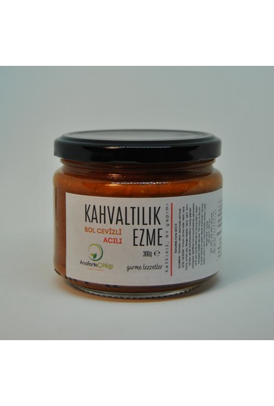 Anafarta Çiftliği Kahvaltılık Ezme (Bol Cevizli) Acılı 300 gr