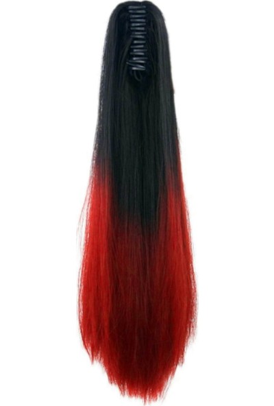 Gaman Sentetik Saç Tokalı At Kuyruğu Peruk Postiş Dolgun Yapılı 60 cm Ombre Tip Gaman Sentetik Saç Tokalı At Kuyruğu Peruk Postiş Dolgun Yapılı 60 cm Ombre Tip
