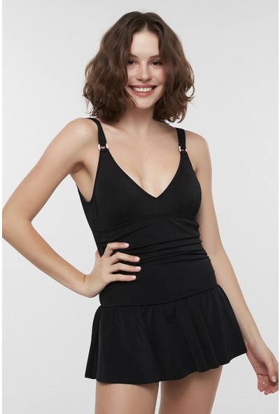 Penti Siyah Basic Etekli Mayo