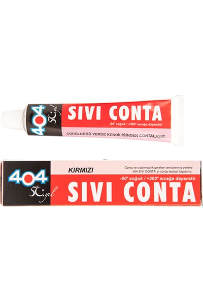 404 Sıvı Conta Kırmızı -60°c- 300°C 45 gr 404 Sıvı Conta Kırmızı -60°c- 300°C 45 gr